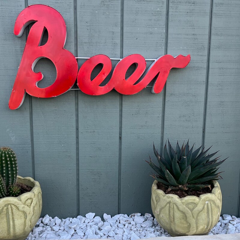 Vintage Beer Sign - Etsy