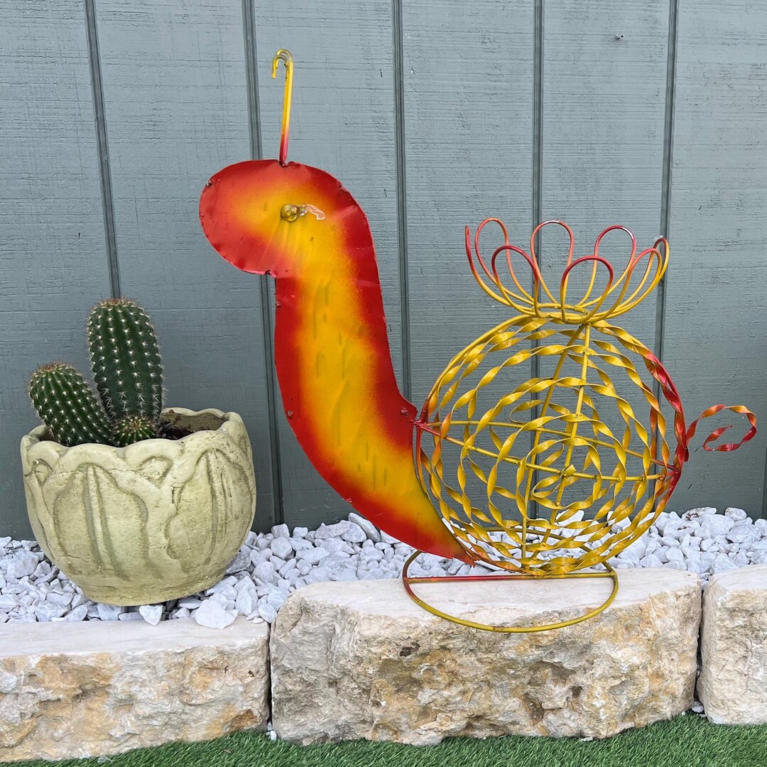 Handmade Twisted Metal Snail Planter: Farmhouse Garden Decor - Etsy