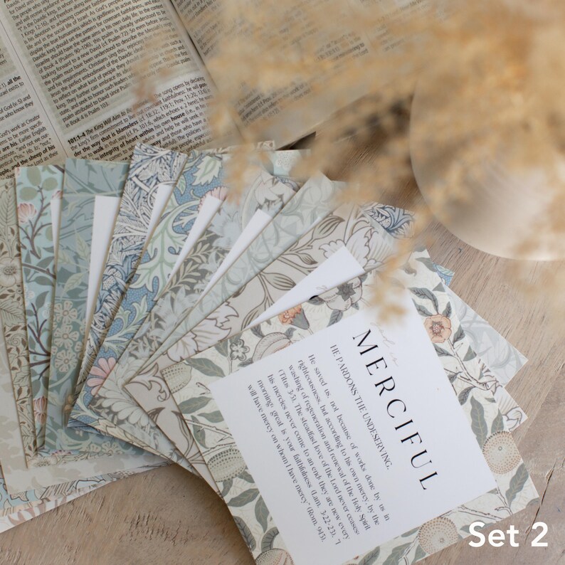 Attributes of God Card Set: William Morris Style, ESV Scripture With ...