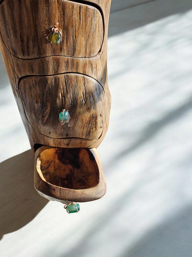 Oak Log Bandsaw Jewelry Box - Etsy