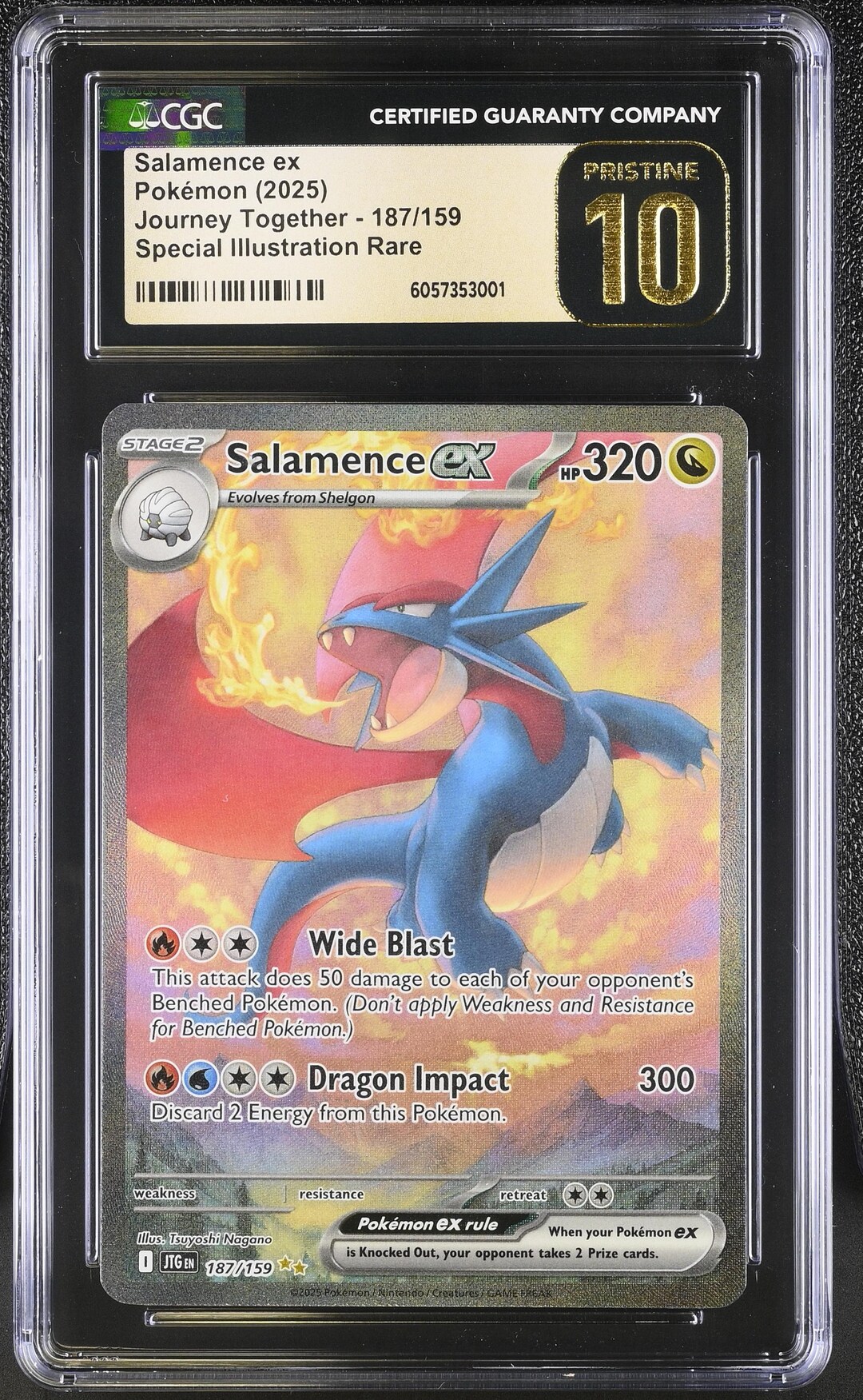 Pokémon Journey Together Salamence Ex 187/159 Special Illustration Rare ...