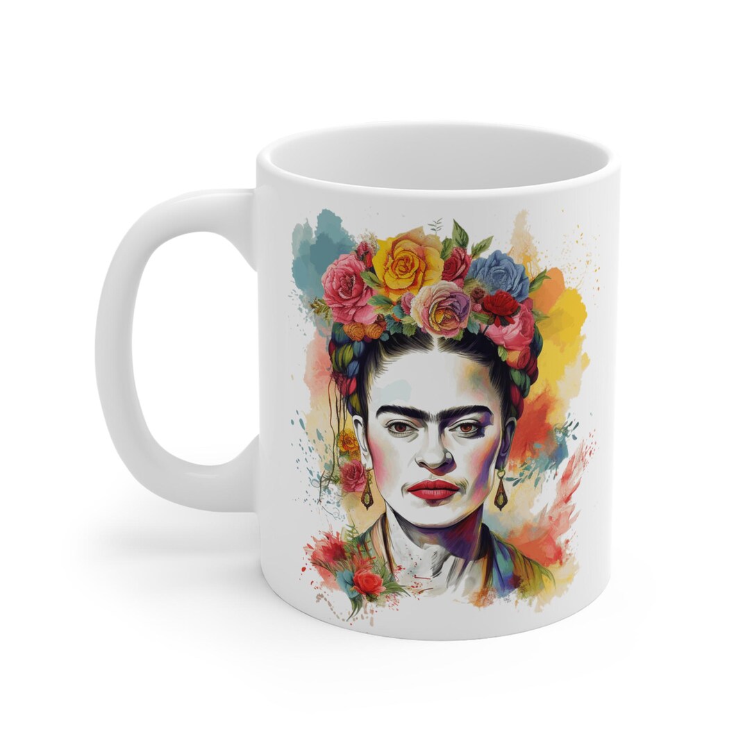 Frida Kahlo Quote Mug , Frida Watercolor Mug, Mexican Mug, Woman Artist ...