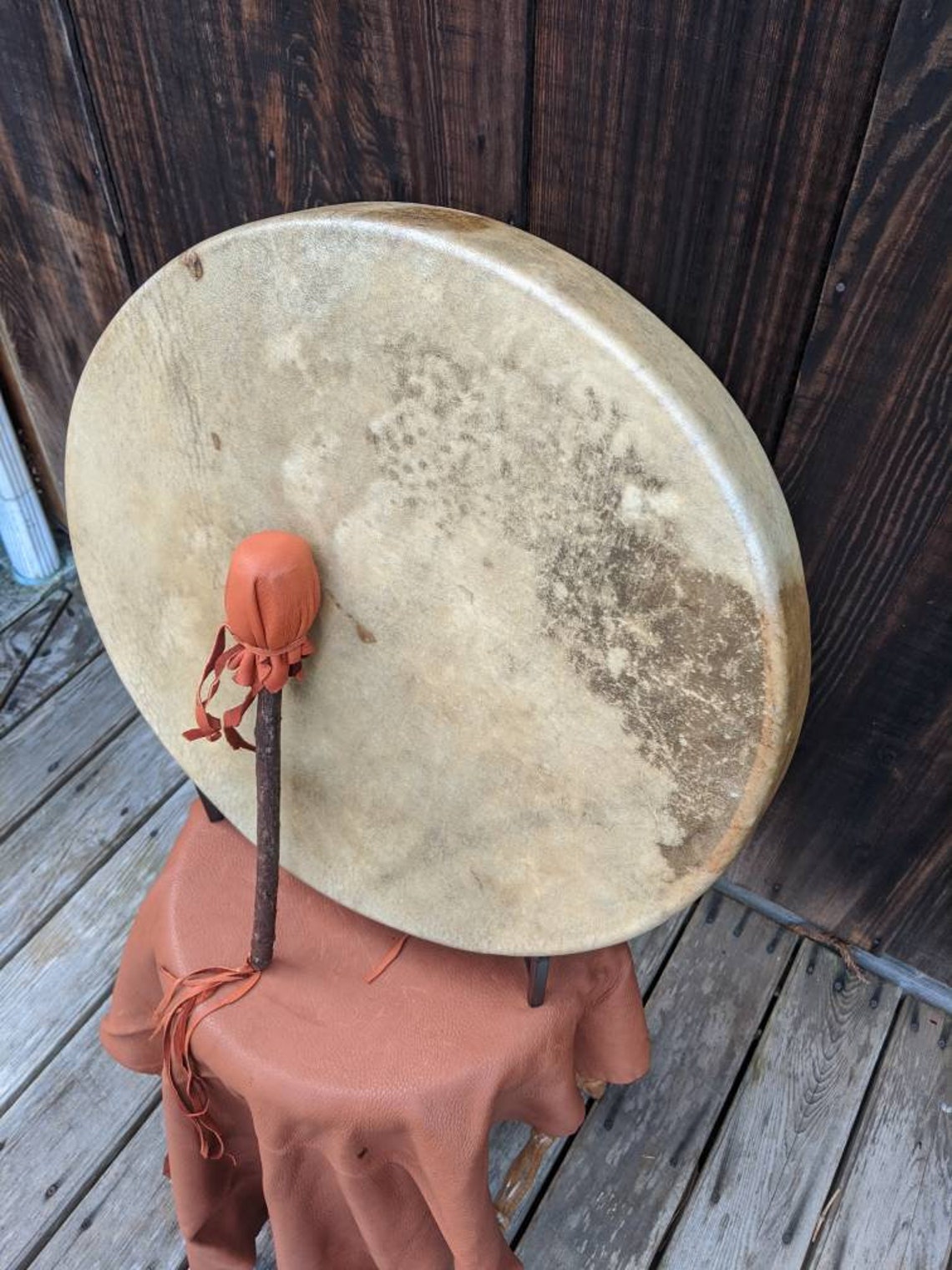 Native American Drum Rawhide Drum Buffalo skin Drum 18 | Etsy