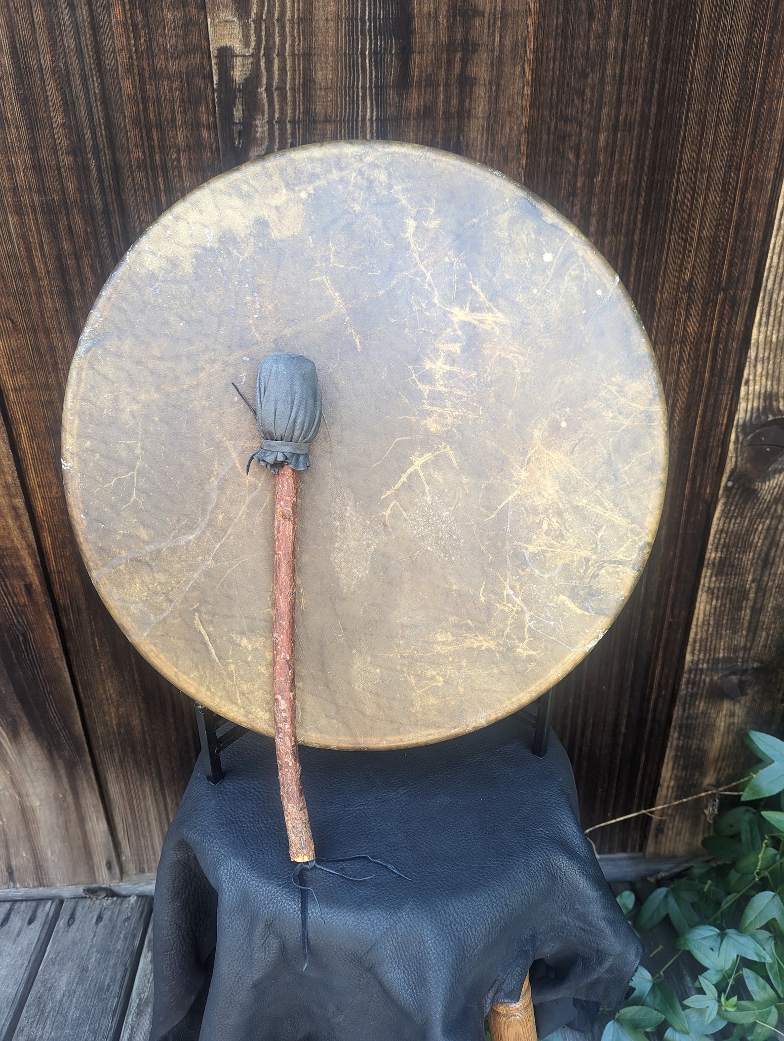 Native American Drum Rawhide Drum, Buffalo Skin Drum, 18 Inch Drum ...