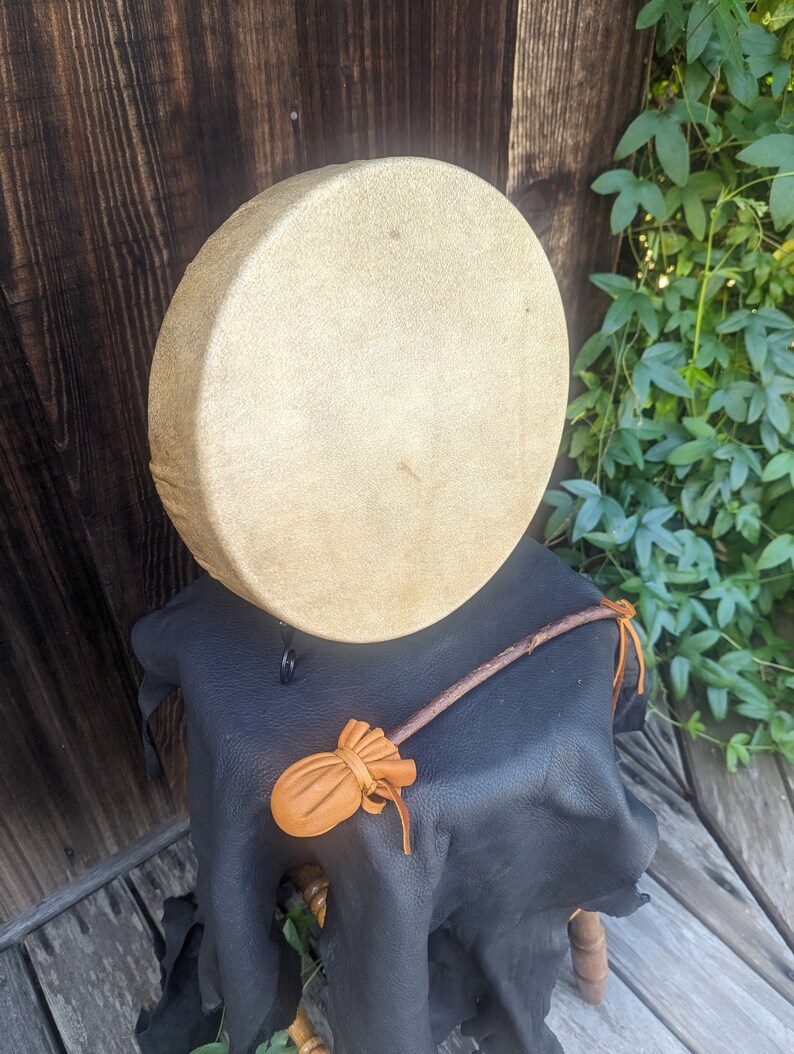 Native American Drum - Rawhide Drum, Buffalo Skin Drum, 12 Inch Drum ...