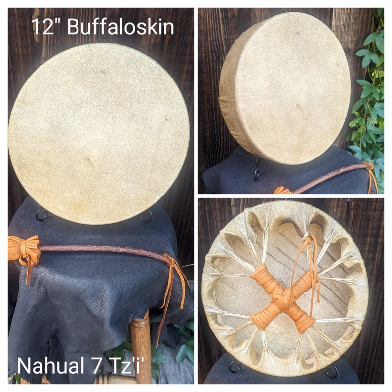 Native American Drum - Rawhide Drum, Buffalo Skin Drum, 12 Inch Drum ...