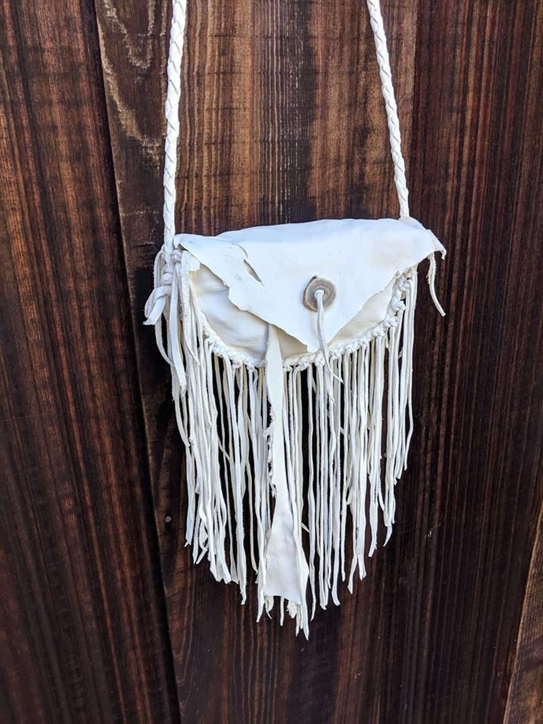 Handmade Buckskin Purse - Deerskin Purse, Native American Leather Bag ...