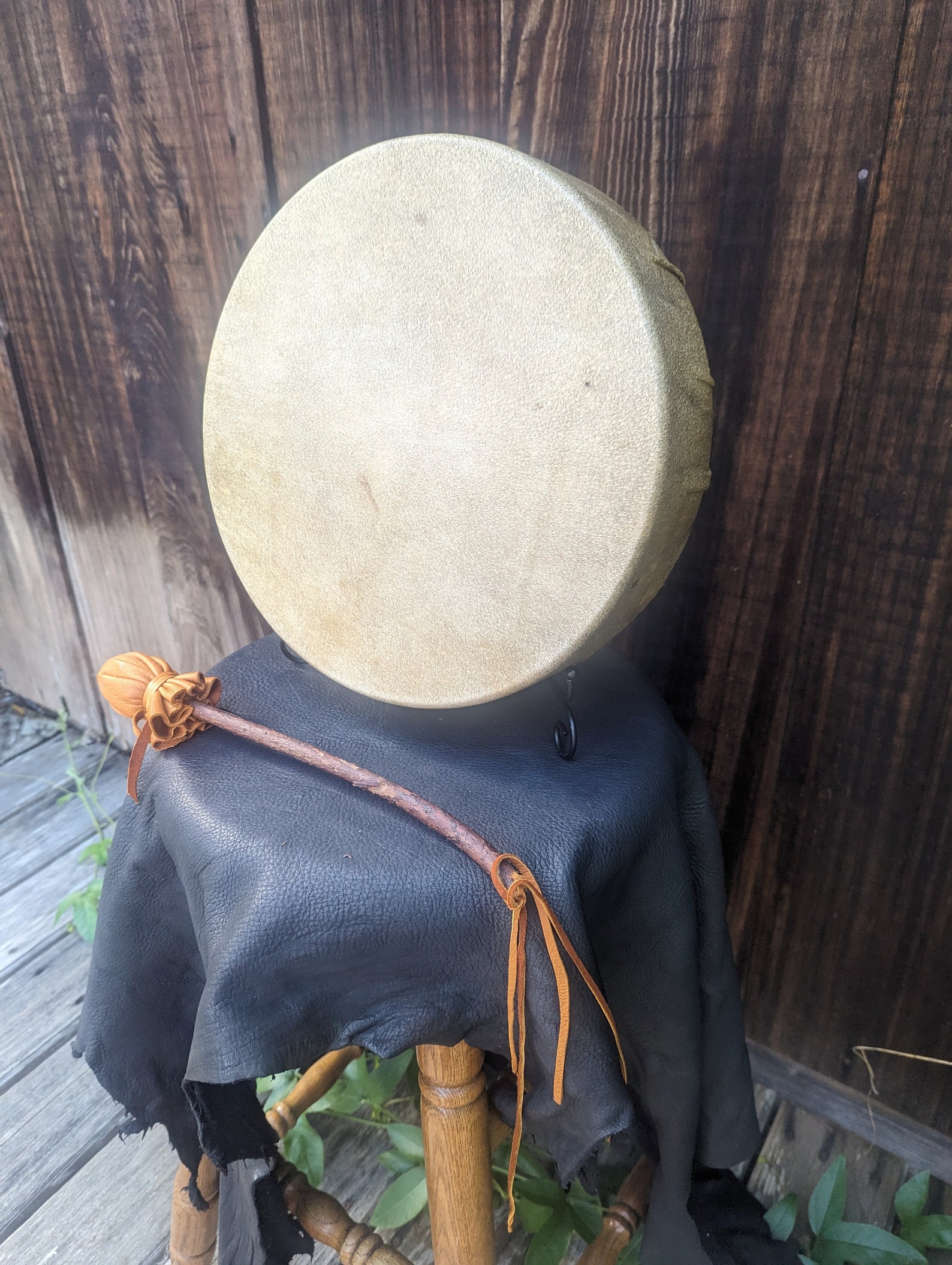 Native American Drum - Rawhide Drum, Buffalo Skin Drum, 12 Inch Drum ...