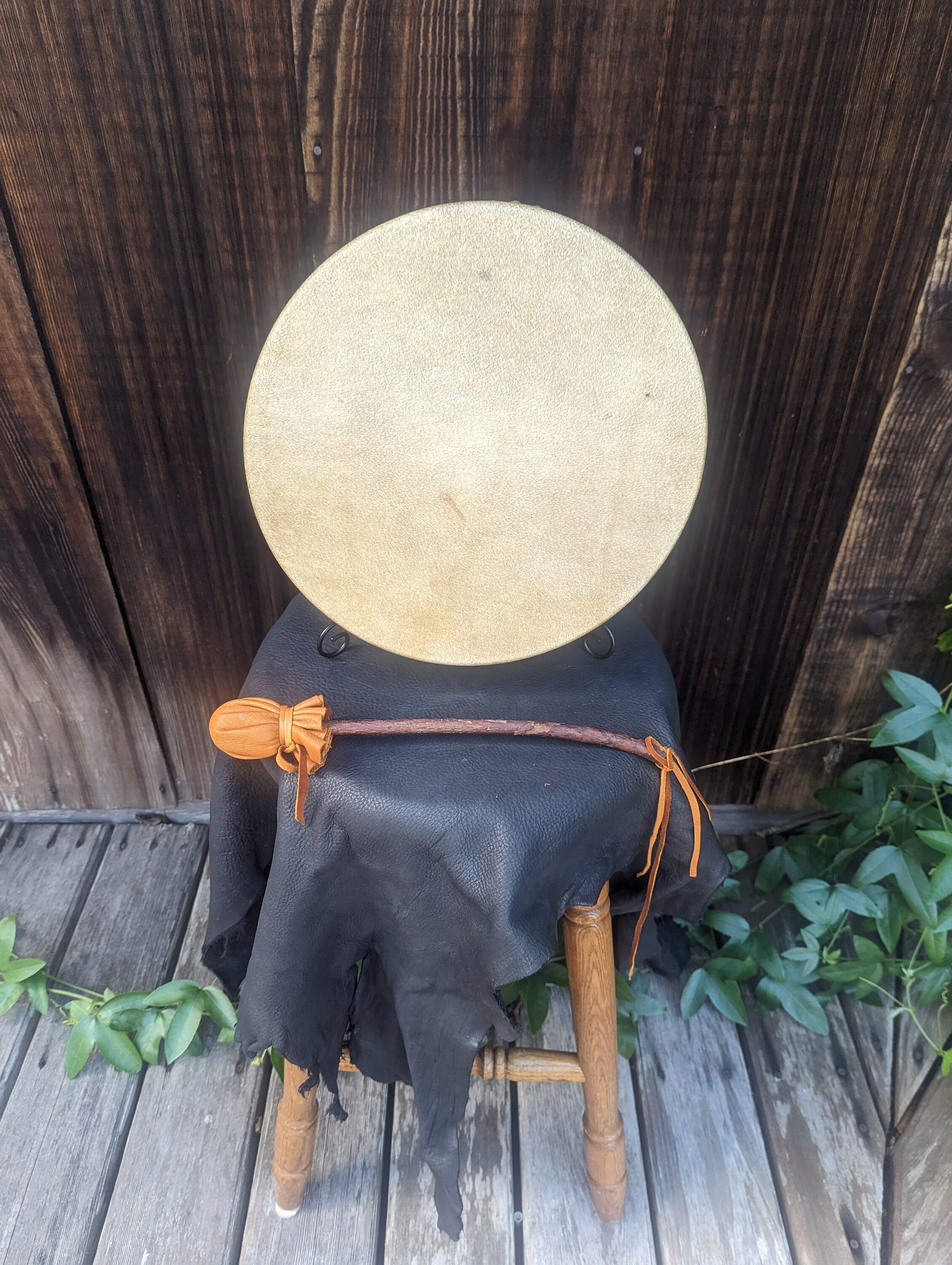 Native American Drum - Rawhide Drum, Buffalo Skin Drum, 12 Inch Drum ...