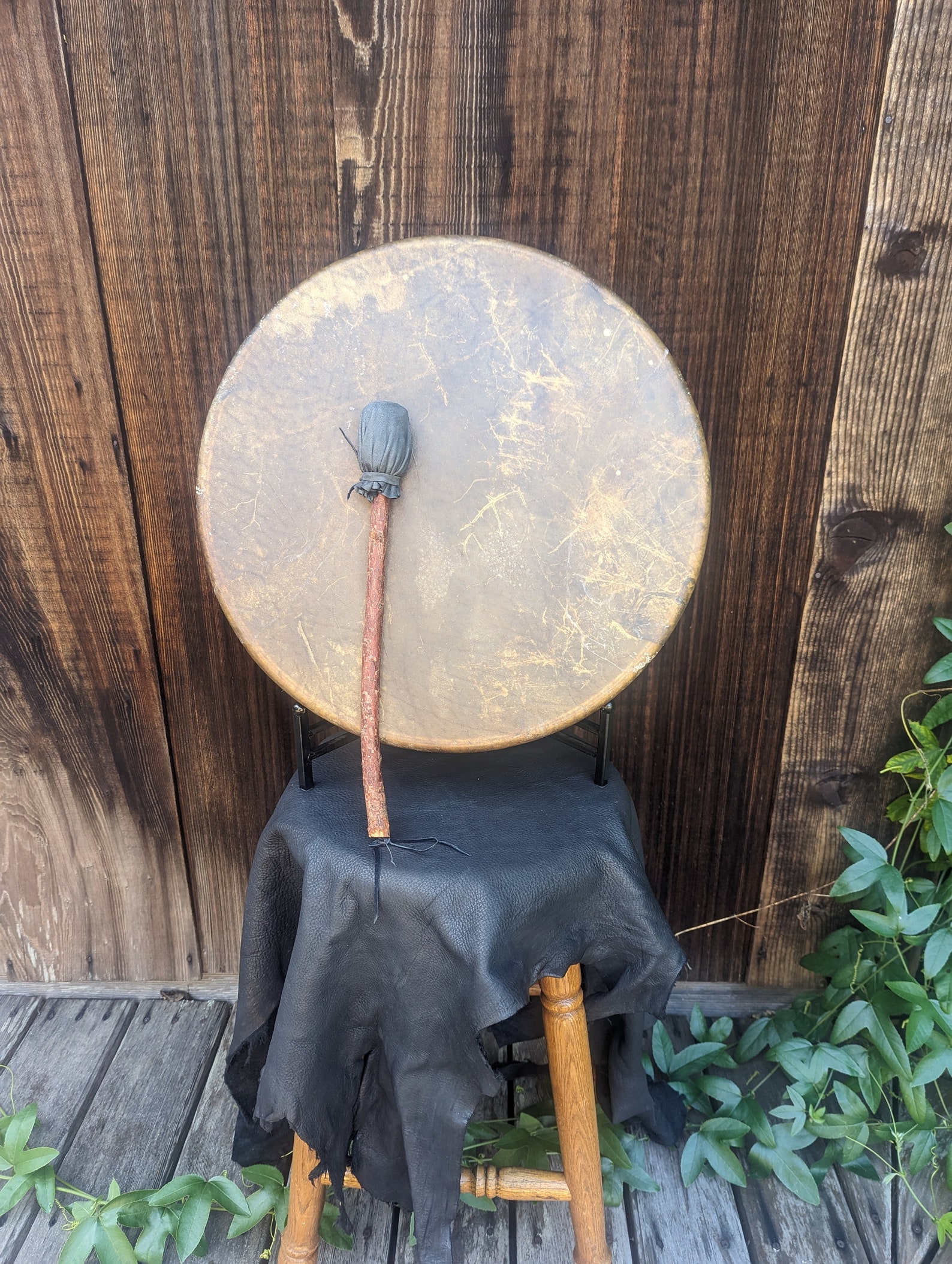 Native American Drum Rawhide Drum, Buffalo Skin Drum, 18 Inch Drum ...