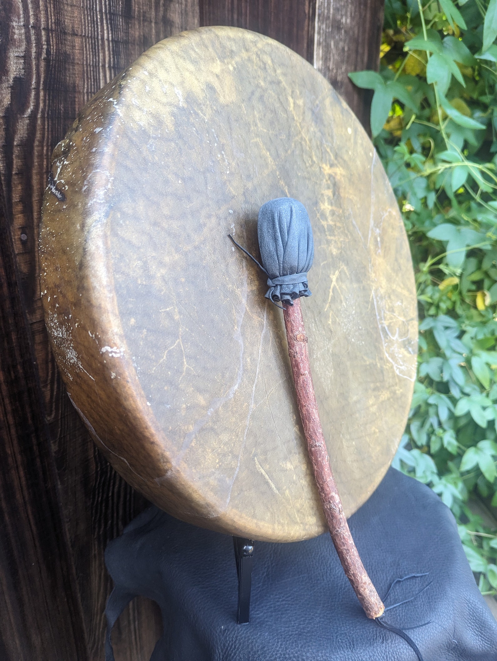 Native American Drum Rawhide Drum, Buffalo Skin Drum, 18 Inch Drum ...