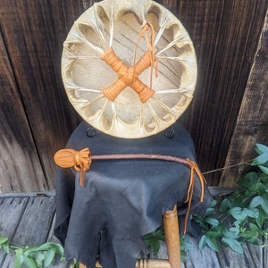 Native American Drum - Rawhide Drum, Buffalo Skin Drum, 12 Inch Drum ...