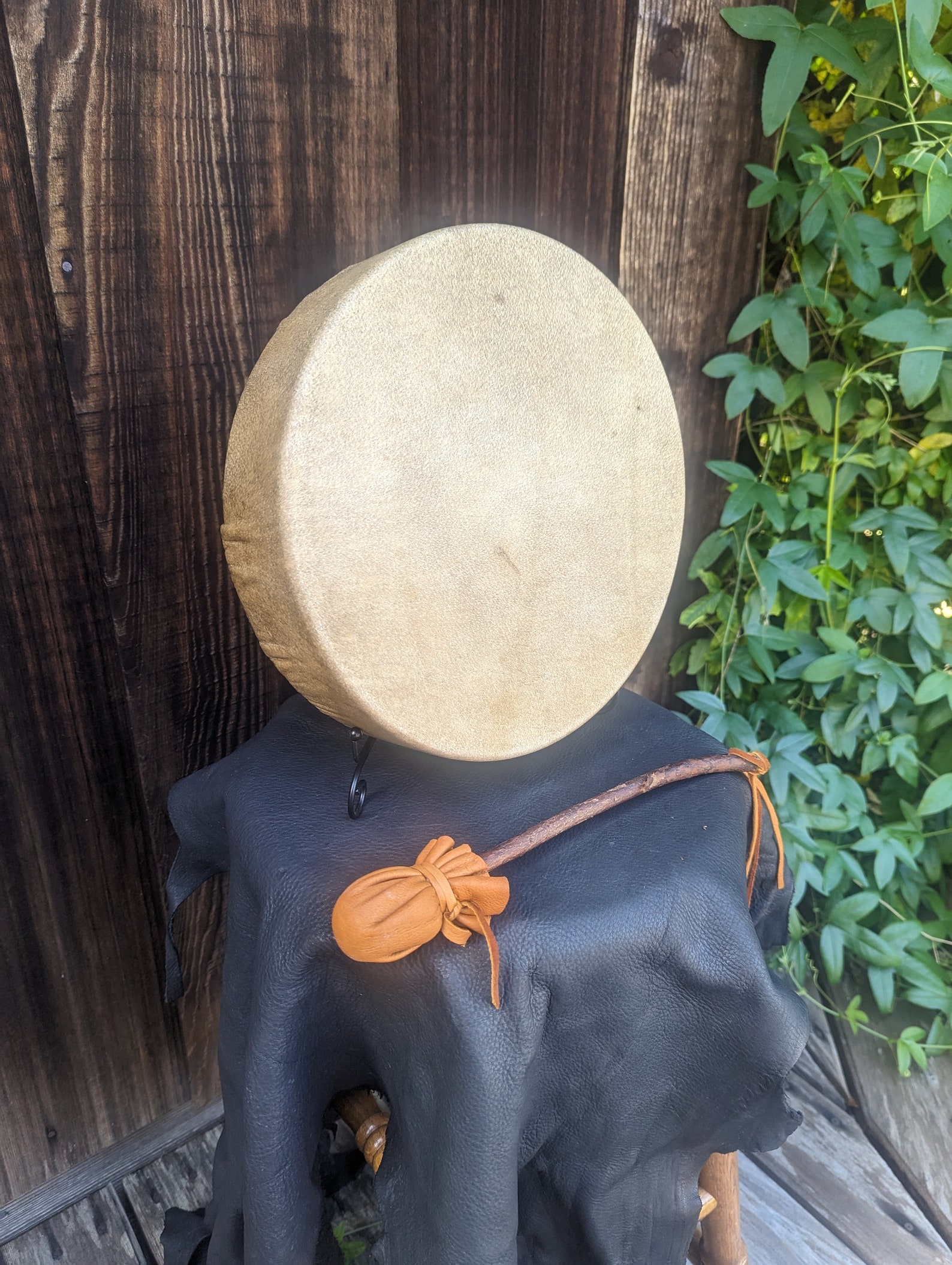 Native American Drum - Rawhide Drum, Buffalo Skin Drum, 12 Inch Drum ...