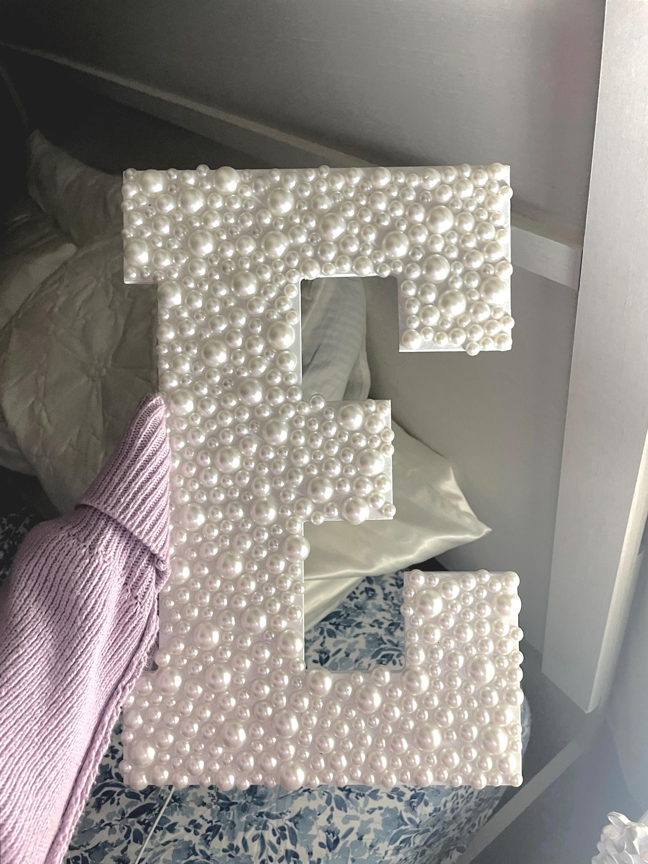 Beaded Pearl Letter - Etsy