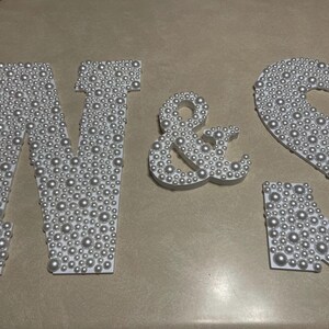 Beaded Pearl Letter - Etsy