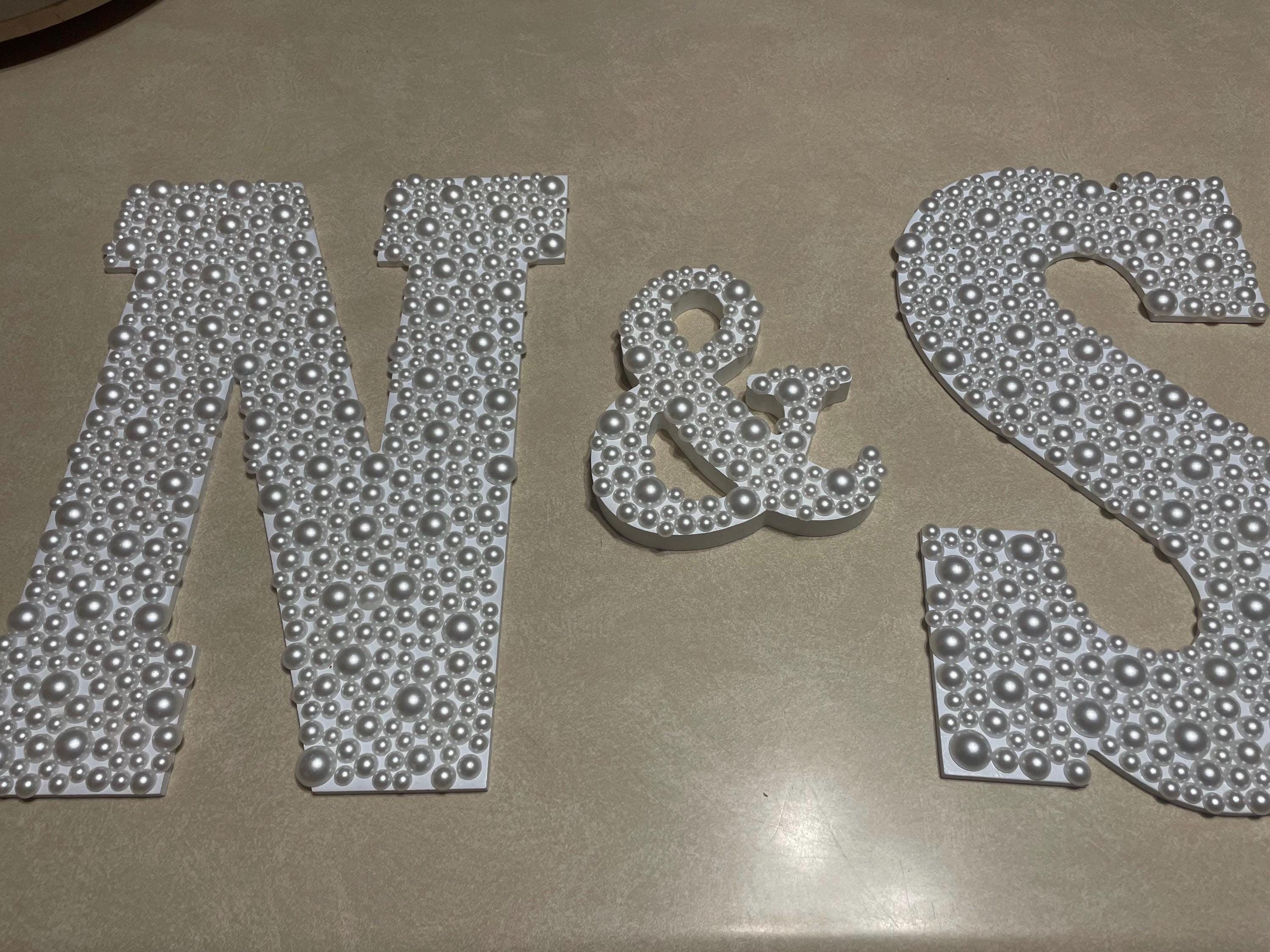 Beaded Pearl Letter - Etsy