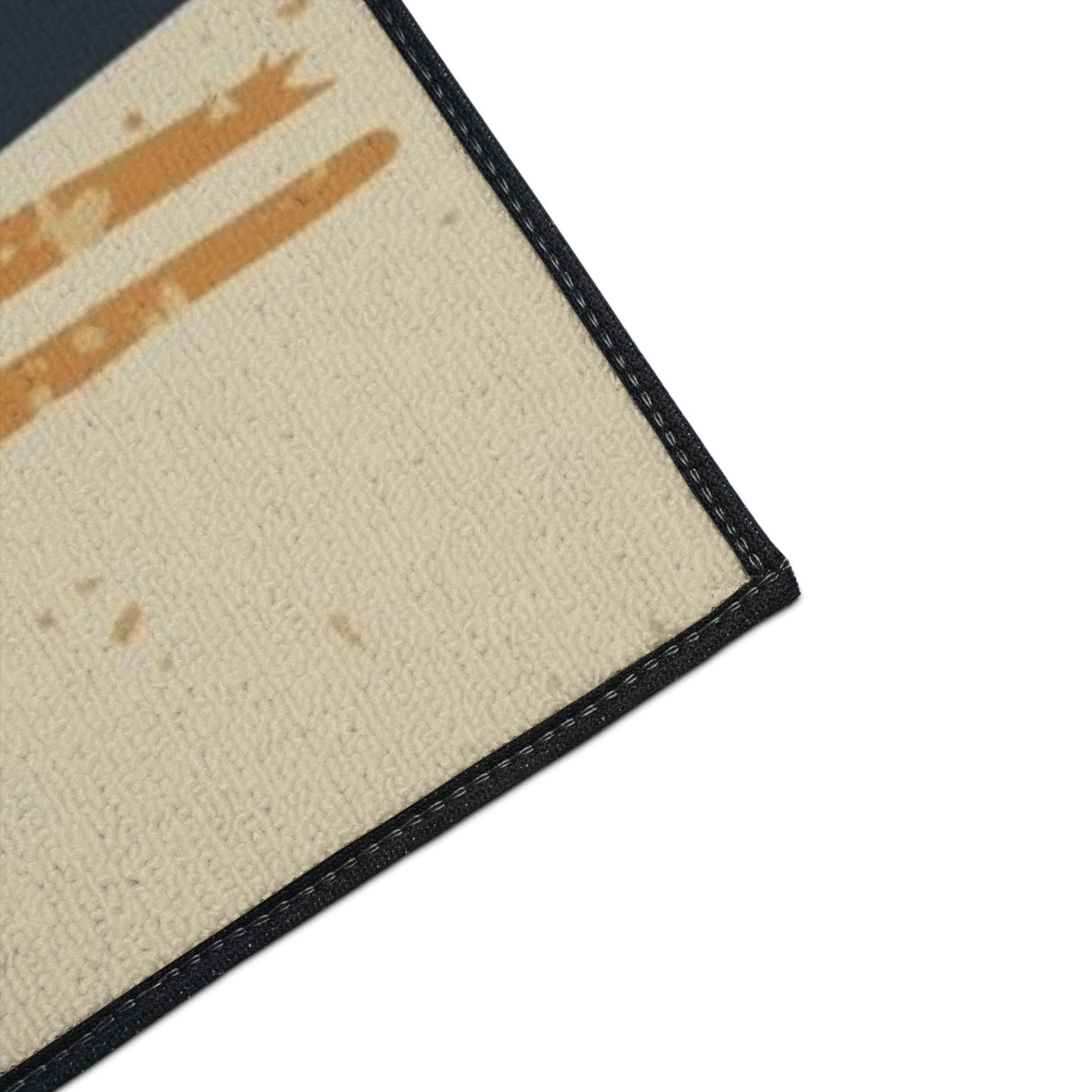 Vintage Hot Rod Rug: Classic Car Garage Decor, Man Cave Automotive ...