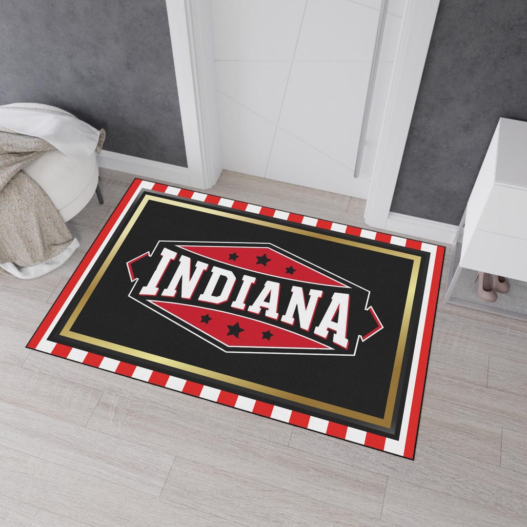Indiana State Rug: Heavy Duty Welcome Mat, Housewarming Gift - Etsy