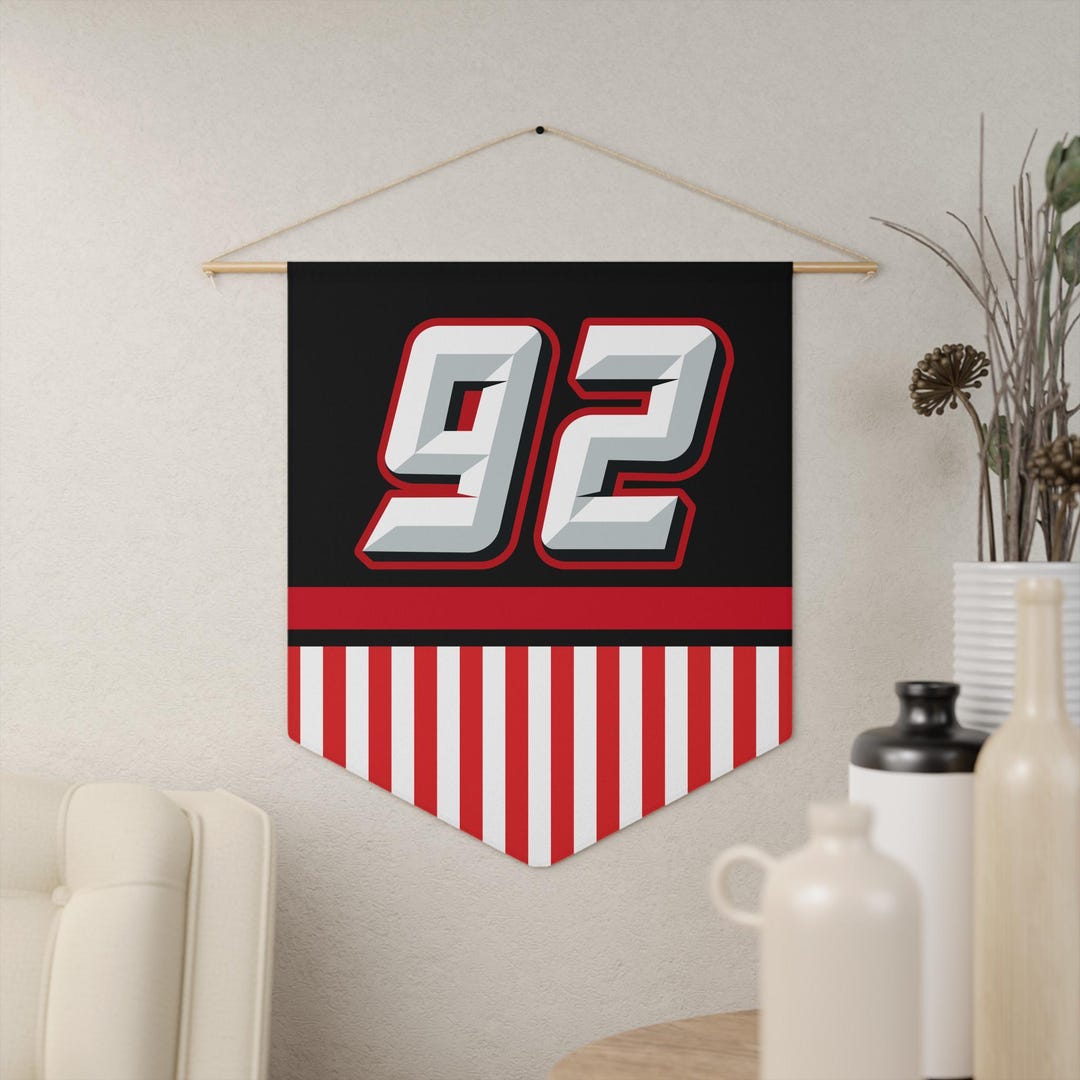 Personalized Number Pennant, Custom Team Decor - Etsy