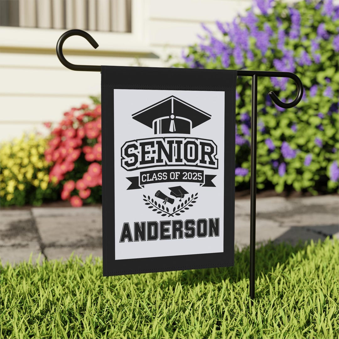 Personalized Senior 2025 Graduation Flag: Custom Name Yard Decoration ...