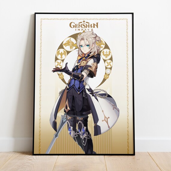 ALBEDO Card Poster Genshin Impact Character Info Video - Etsy