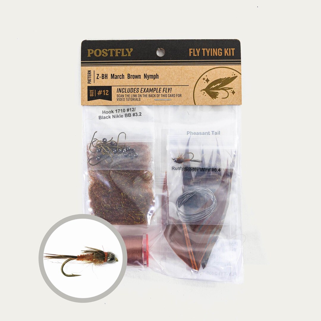 Fly Tying Kit March Brown Nymph - Etsy