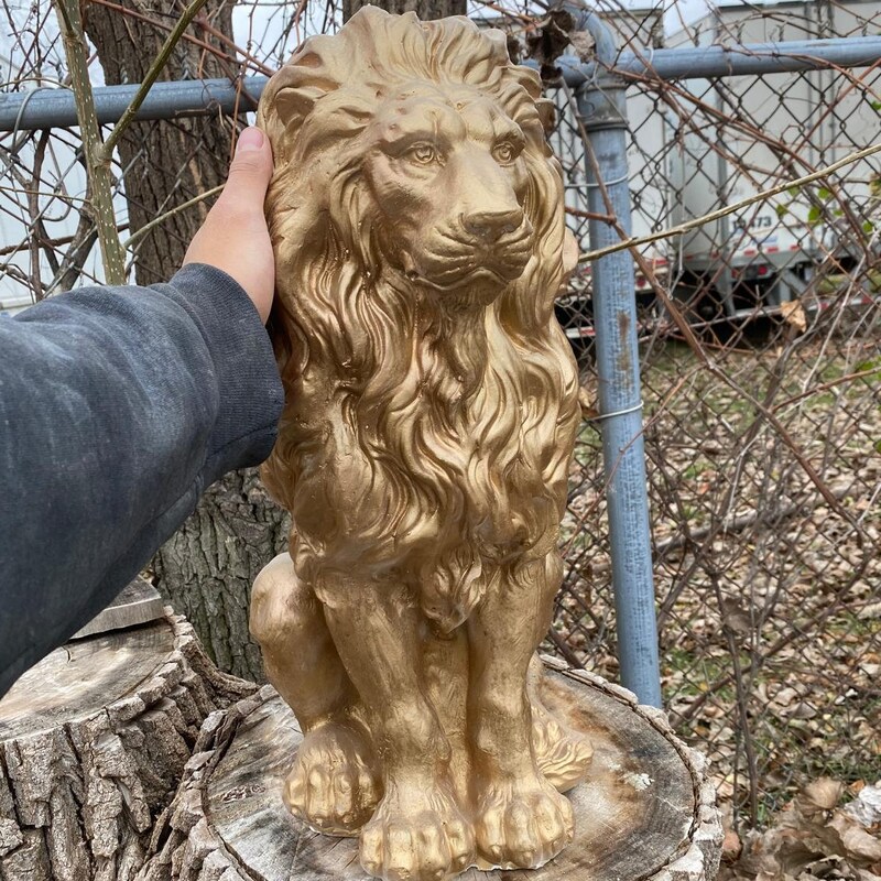 Outdoor Large Lion Statue - Etsy