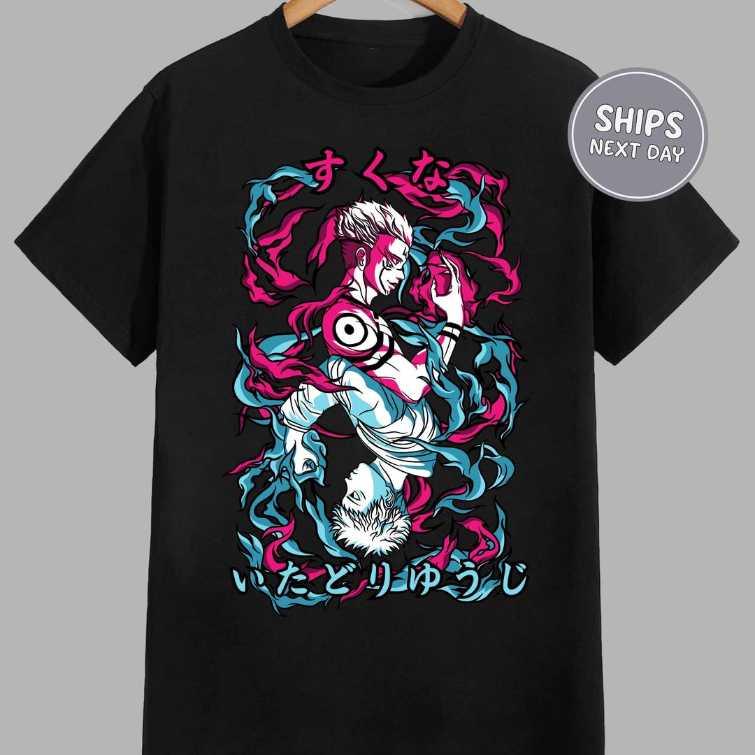 Sukuna Anime Shirt Jujutsu Kaisen Anime Shirt JJK Manga Shirt Anime ...