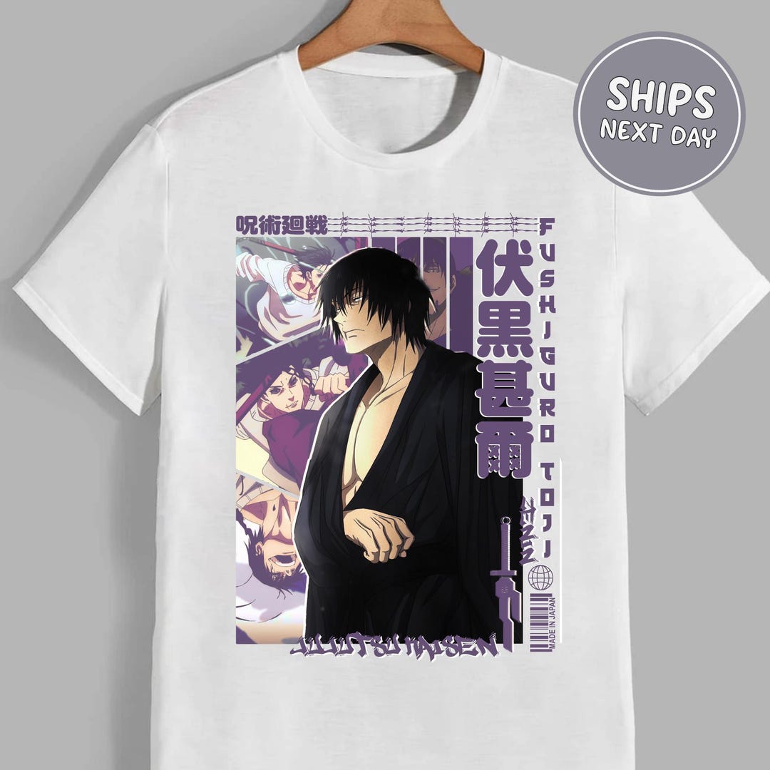 Toji Anime Shirt Jujutsu Kaisen Anime Shirt JJK Manga Shirt Anime ...