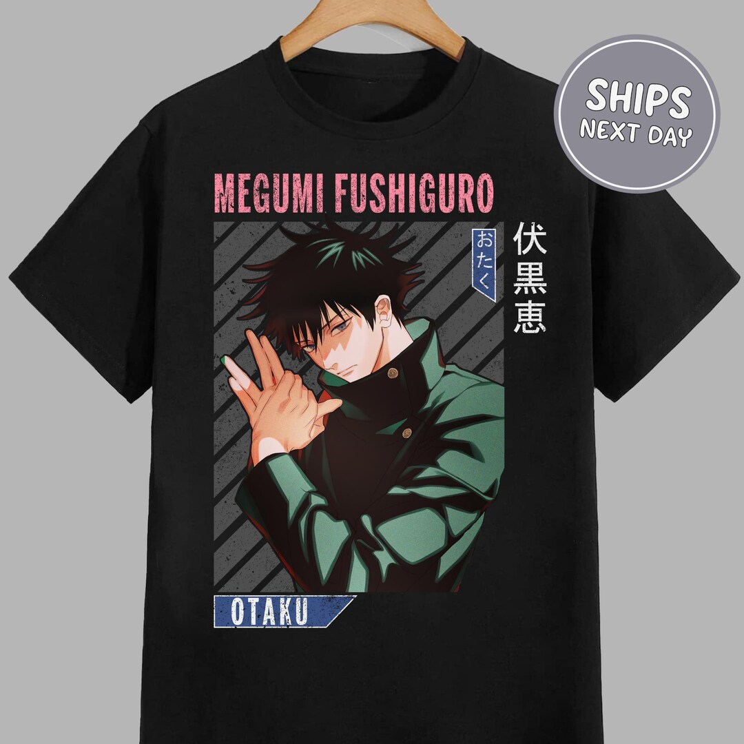 Megumi Fushiguro Anime Shirt Megumi Jujutsu Kaisen Anime Shirt JJK ...