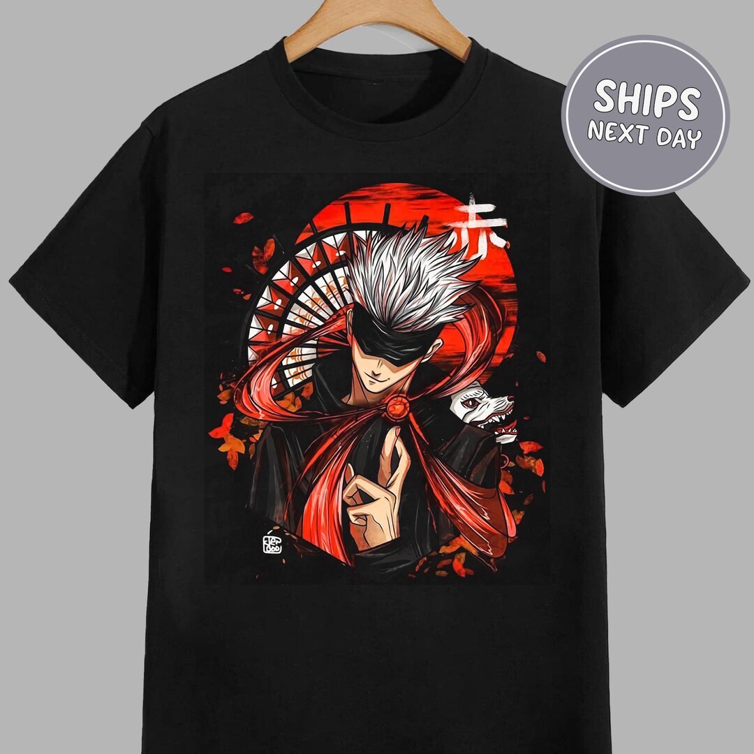 Gojo Satoru Shirt Jujutsu Kaisen Anime Shirt JJK Manga Shirt Anime ...
