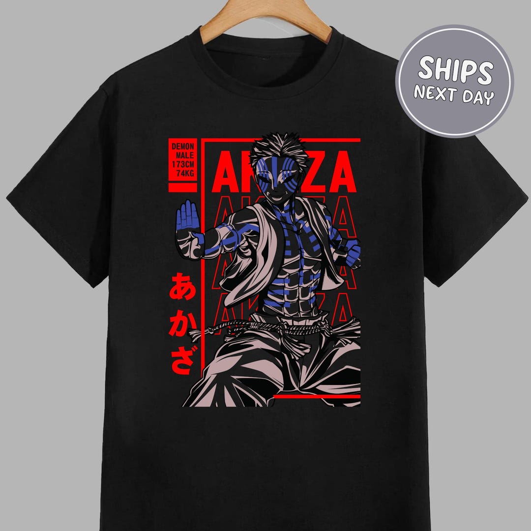 Akaza Anime Shirt Demon Slayer Shirt Slayer Anime Shirt Anime Graphic ...