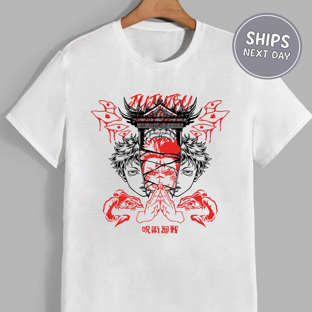 Sukuna Anime Shirt Jujutsu Kaisen Anime Shirt JJK Manga Shirt Anime ...