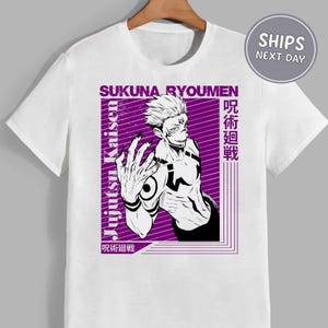 Sukuna Anime Shirt Jujutsu Kaisen Anime Shirt JJK Manga Shirt Anime ...