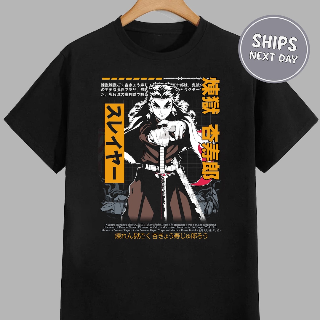 Rengoku Anime Shirt Demon Slayer Anime Shirt Slayer Anime Shirt Anime ...