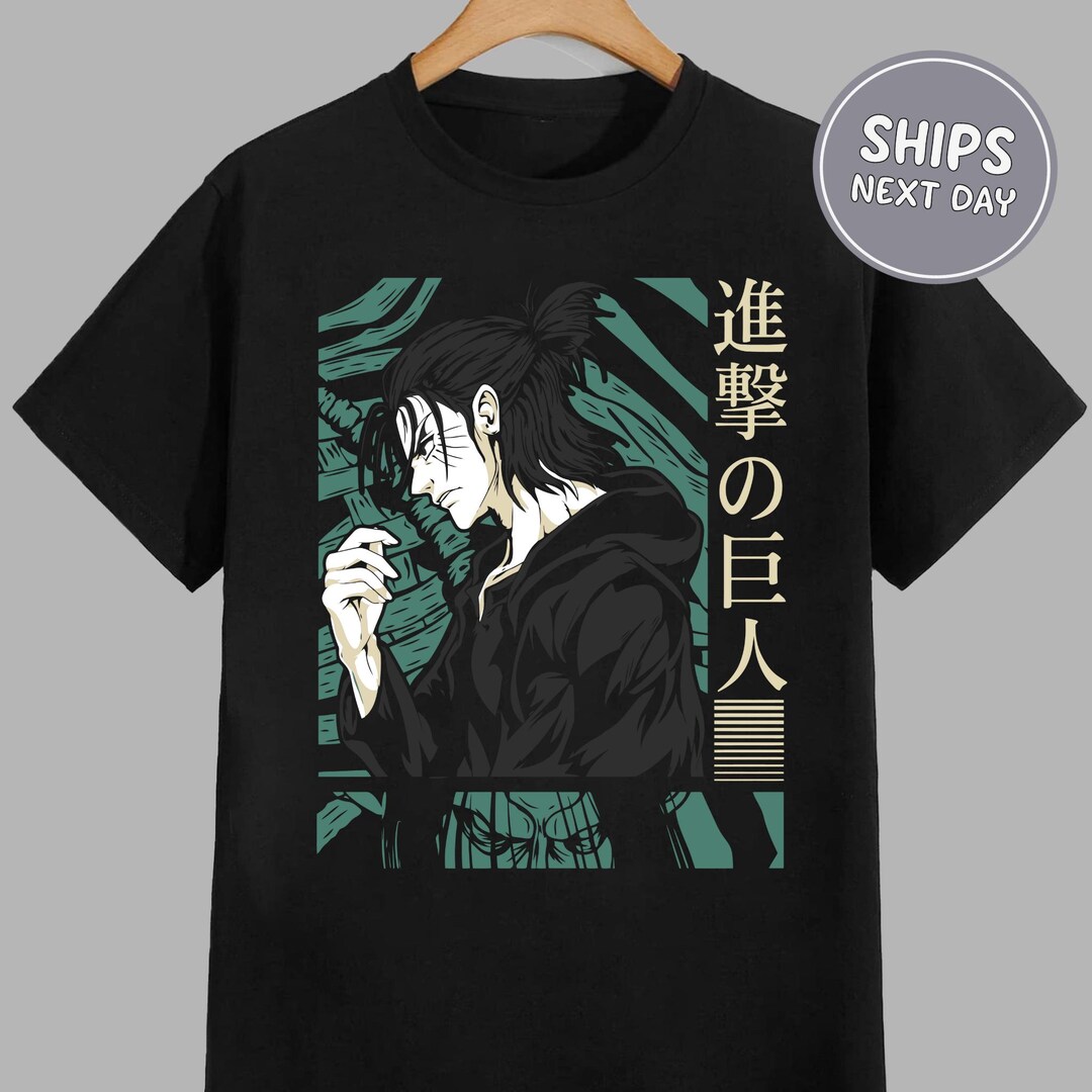 Attack Titan Eren Anime Shirt Attack Titan Manga Shirt Eren Yaeger ...