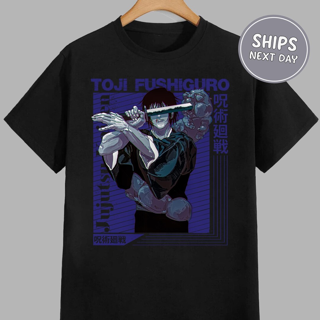 Toji Anime Shirt Jujutsu Kaisen Anime Shirt JJK Manga Shirt Anime ...