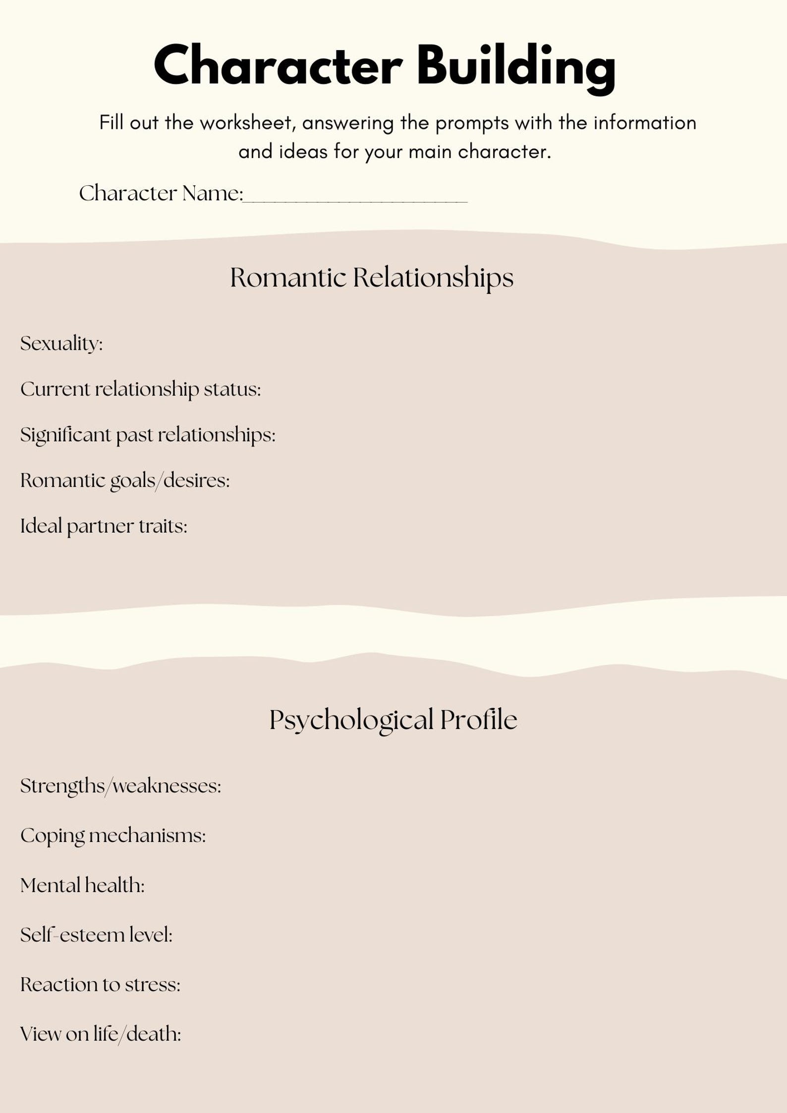Character Building for Writers | Novel Planning | Novel Writing ...