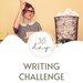 30-day Writing Challenge Printable | Writing Template | Novel Writing ...