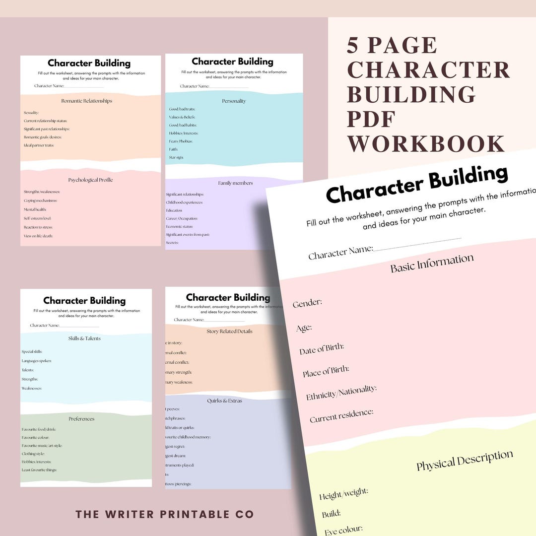 Character Building for Writers | Novel Planning | Novel Writing ...