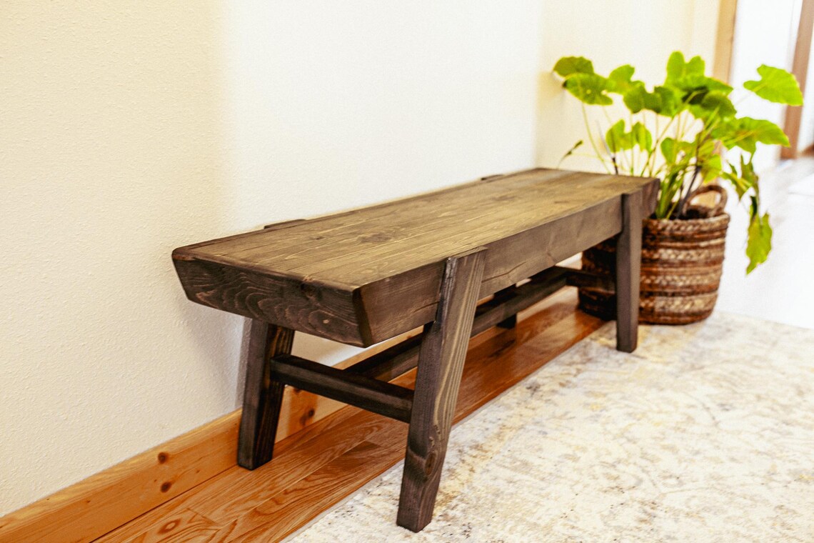 Rustic Handmade Bench - Etsy