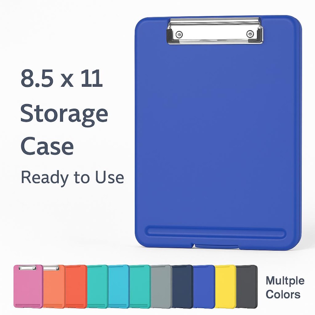 Custom Clipboard With Storage – 8.5x11 Clip Board With Low-profile Clip ...