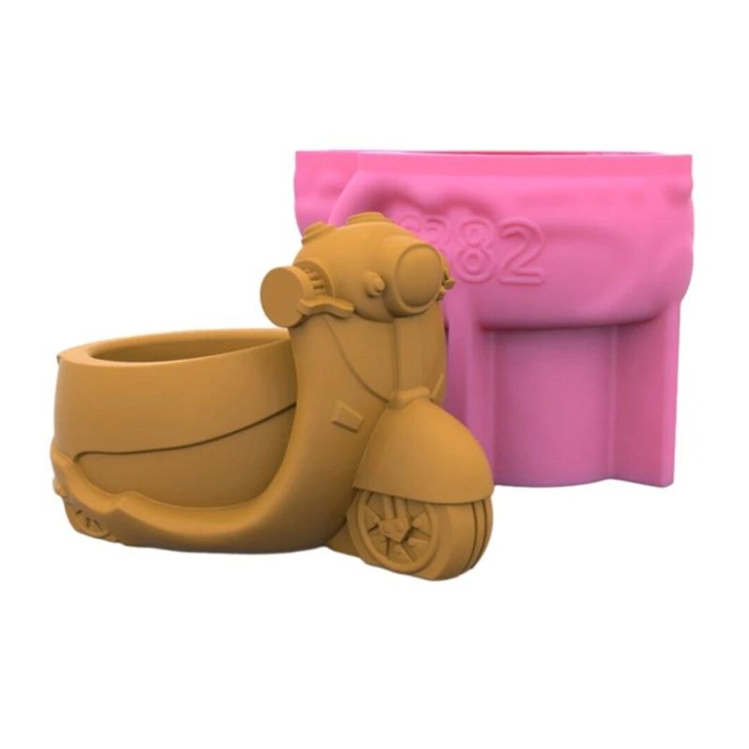 Motorcycle Flower Pot Silicone Mold, Pen Holder Resin Casting - Etsy