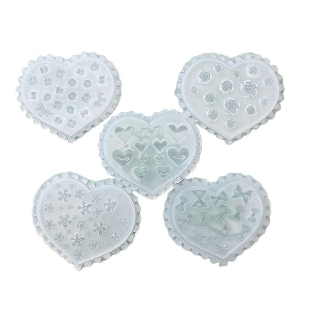 Heart, Bow, Flower Nail Art Silicone Molds, Resin Casting (5 Styles) - Etsy