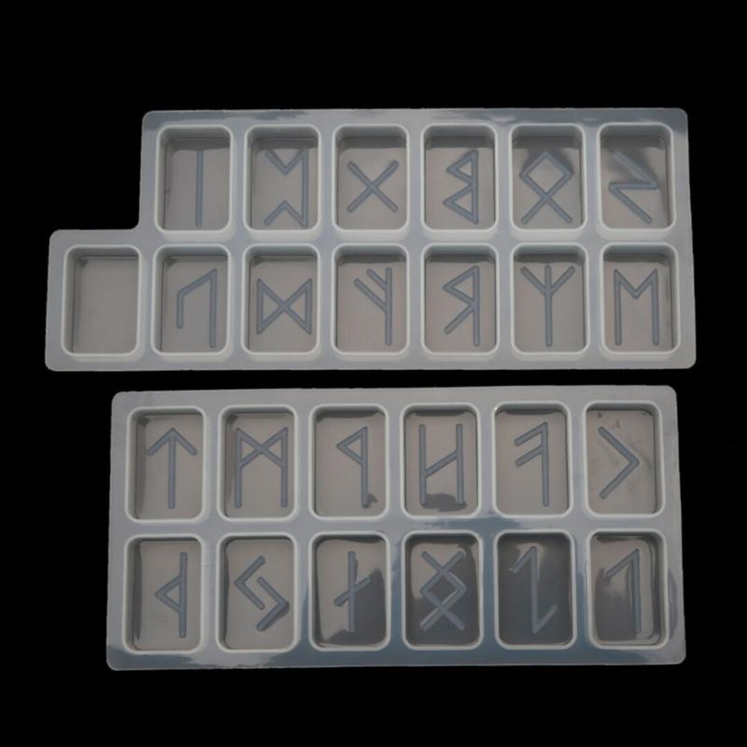 Viking Rune Stones Silicone Mold Kit, Witchcraft Resin Casting - Etsy ...