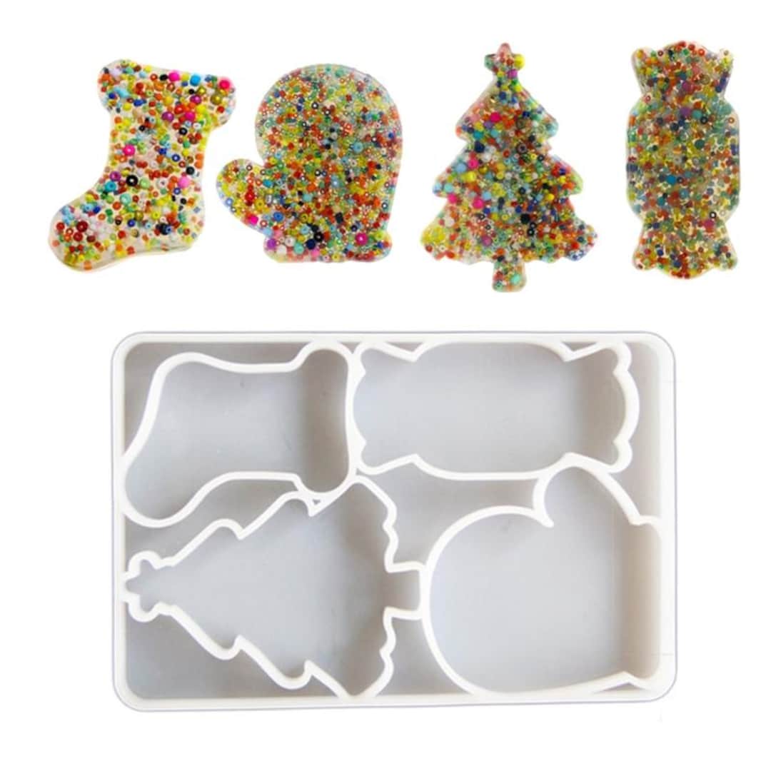 Christmas Tree Candy Mold Unique Decorative Molds Silicone Jewelry Tool ...