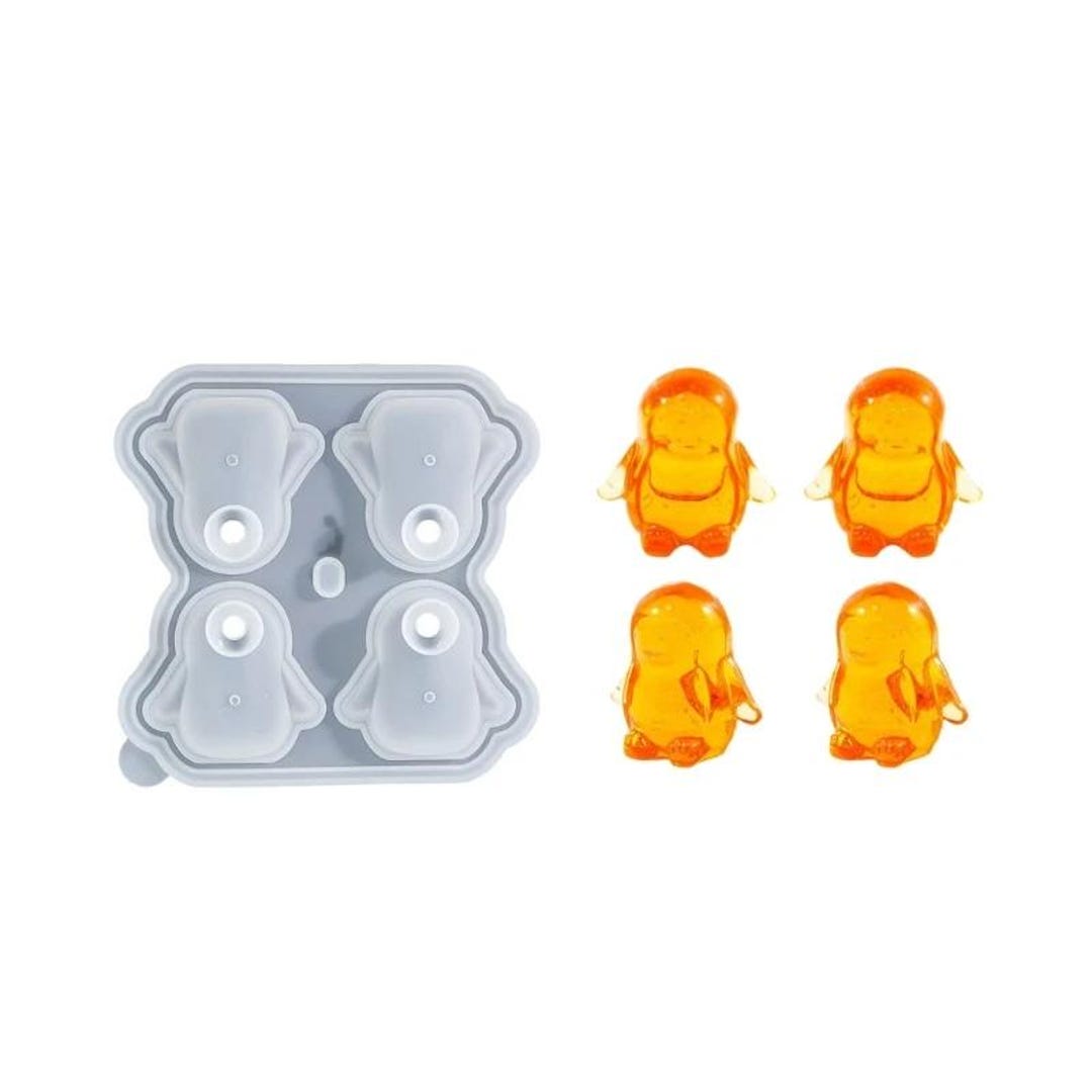 Penguin Ice Cube Mold, Silicone Tray With Lid - Etsy