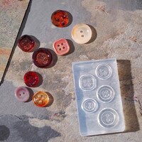 Jeweled Button Mold Set - Etsy