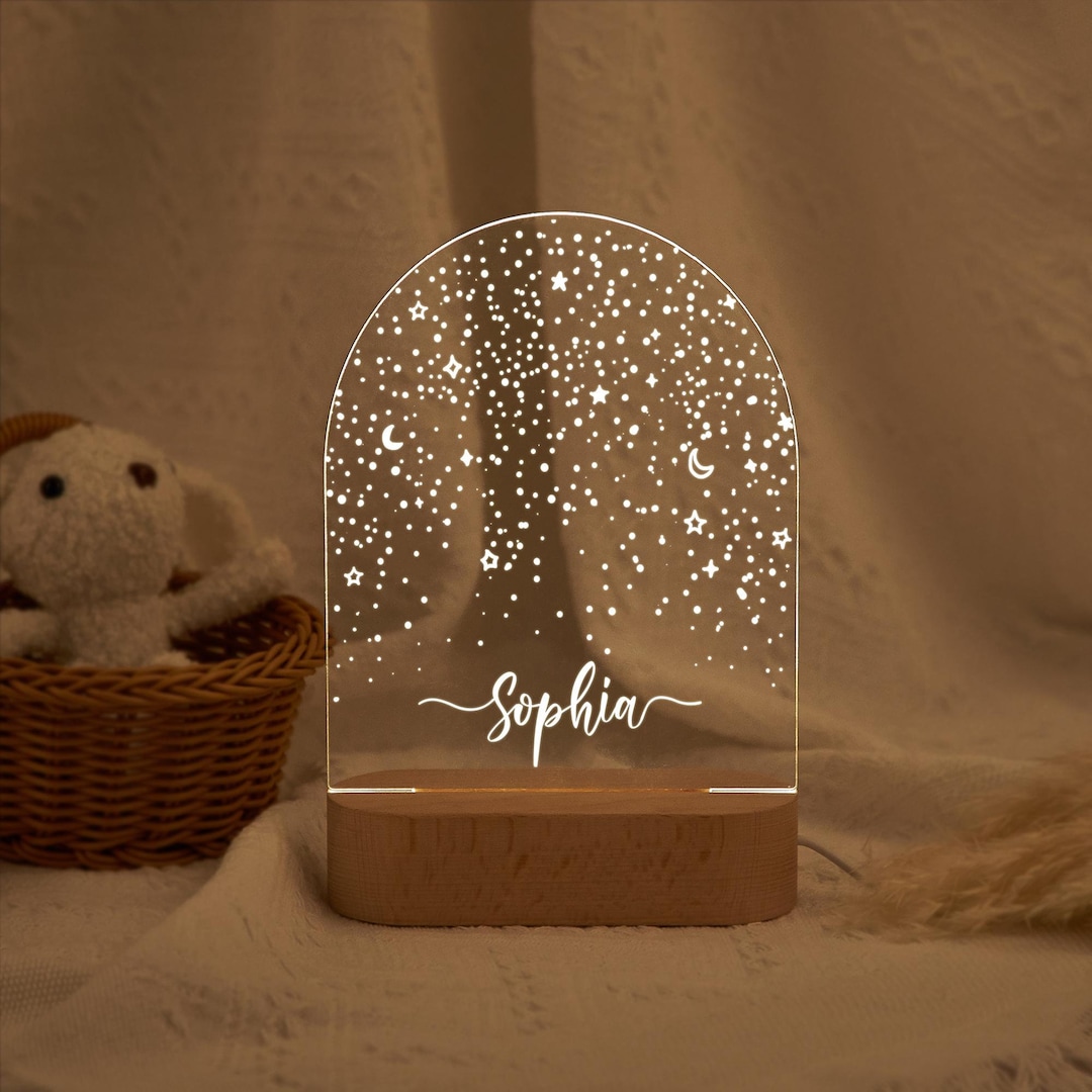 Custom Name Night Light,personalized Baby Night Light,acrylic Night ...