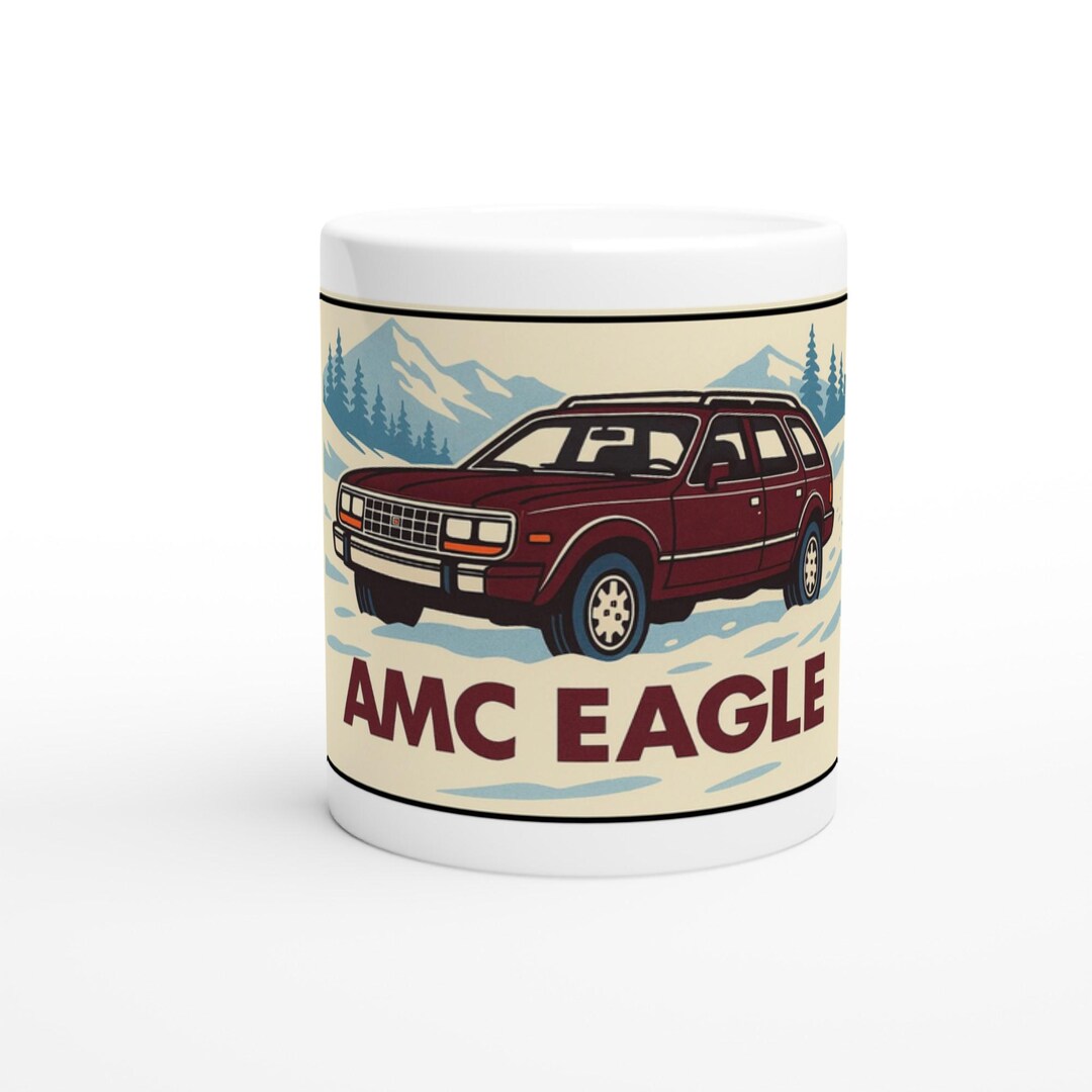 AMC Eagle Wagon Mug - Vintage Car Enthusiast Ceramic Cup - Etsy